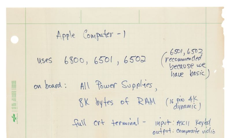 Handmade Apple-1 and Ad Penned by Steve Jobs Fetch $400K at Auction