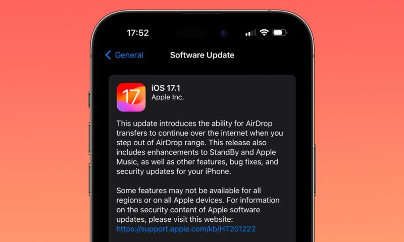 Apple Pushes Out Rare Second iOS 17.1 Release Candidate