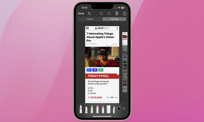 How to Take a Scrolling Screenshot on Your iPhone (Without a 3rd Party App)