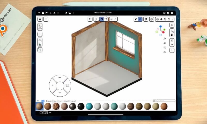 Open Source 3D Creation Suite Blender Coming to iPad Pro