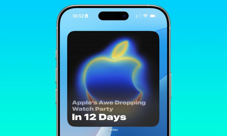 Apple Invites Gets a Home Screen Widget