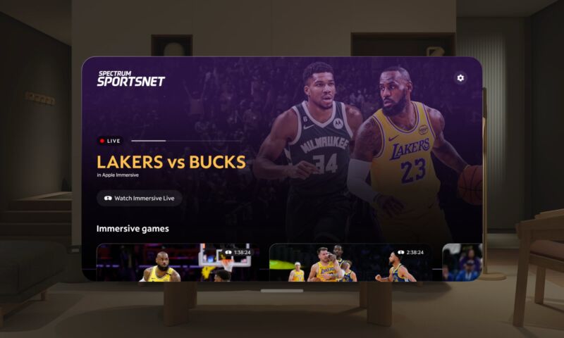 Watch Lakers in Apple Immersive on Vision Pro (Jan 9)